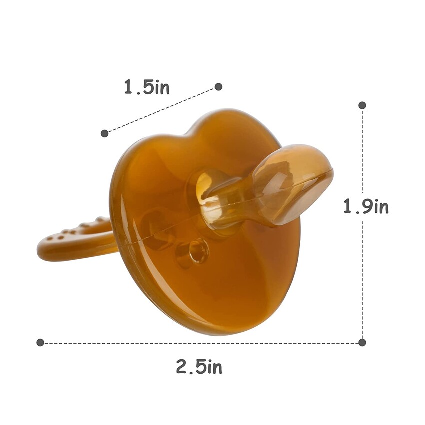 Silicone Dummy Pacifier - Amber (3 months+)